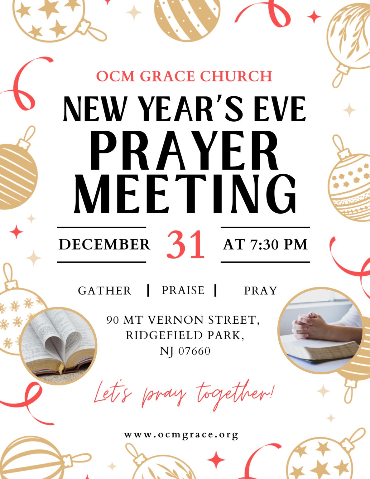 2025 New Year Eve’s Prayer Meeting